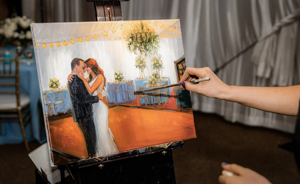 A Wedding Masterpiece Painted Live as an Unforgettable Heirloom — Live ...