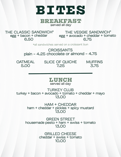 Menu — Overflow Coffee