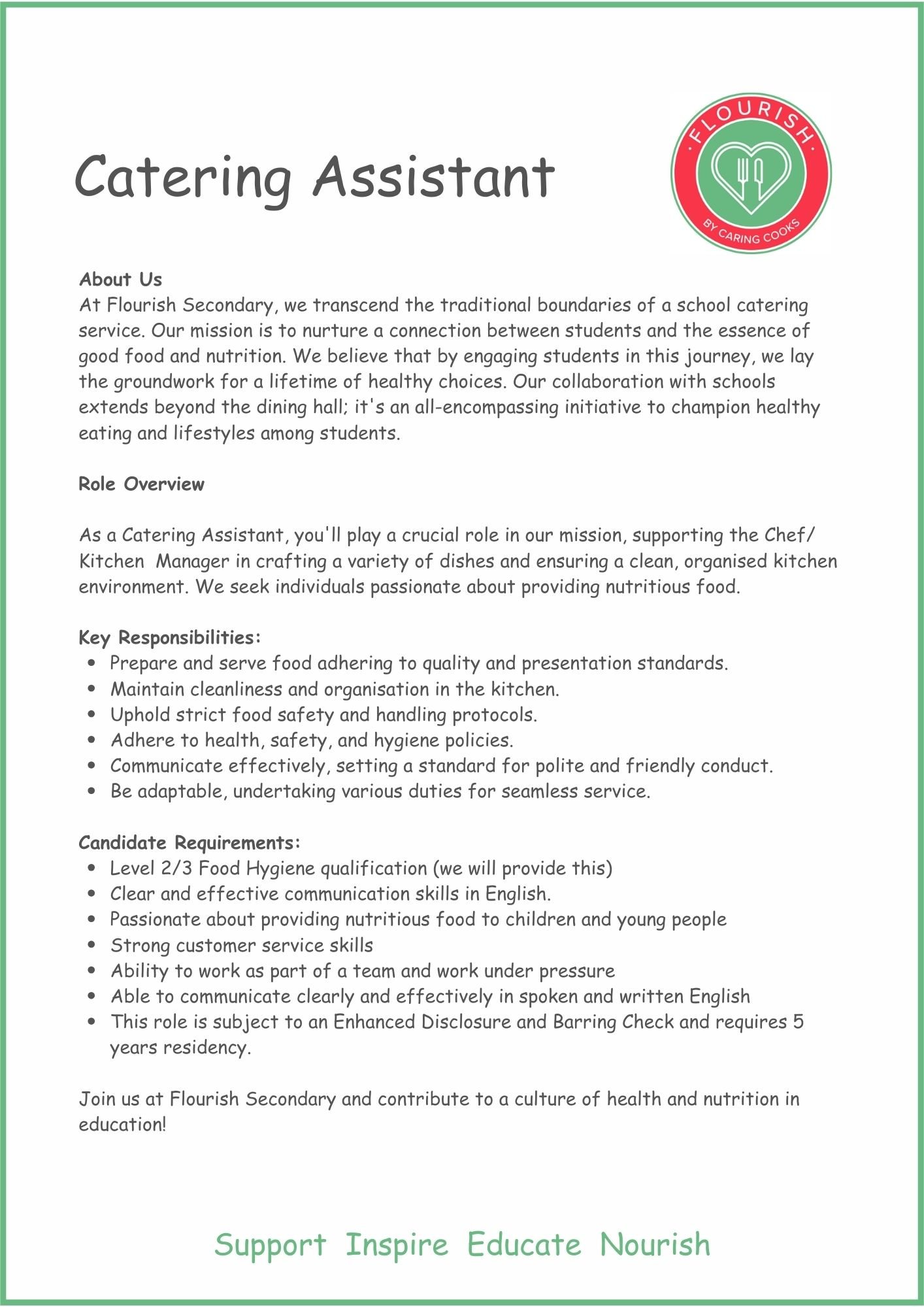 Careers — Caring Cooks Of Jersey