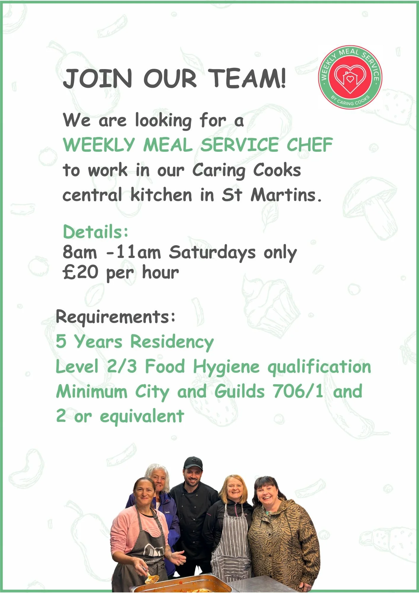 Careers — Caring Cooks Of Jersey