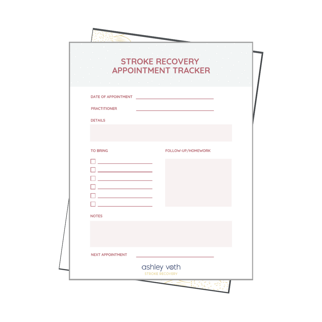 Stroke Recovery — Ashley Voth Stroke Recovery