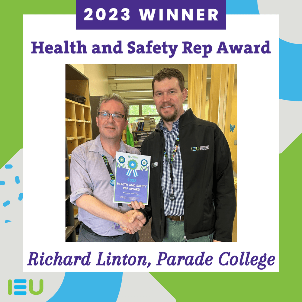 IEU Awards 2023: Richard Linton, Parade College — Independent Education ...