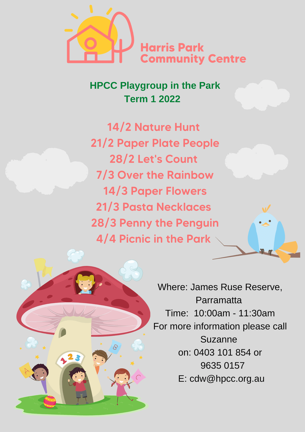 OUR PROGRAMS — Harris Park Community Centre