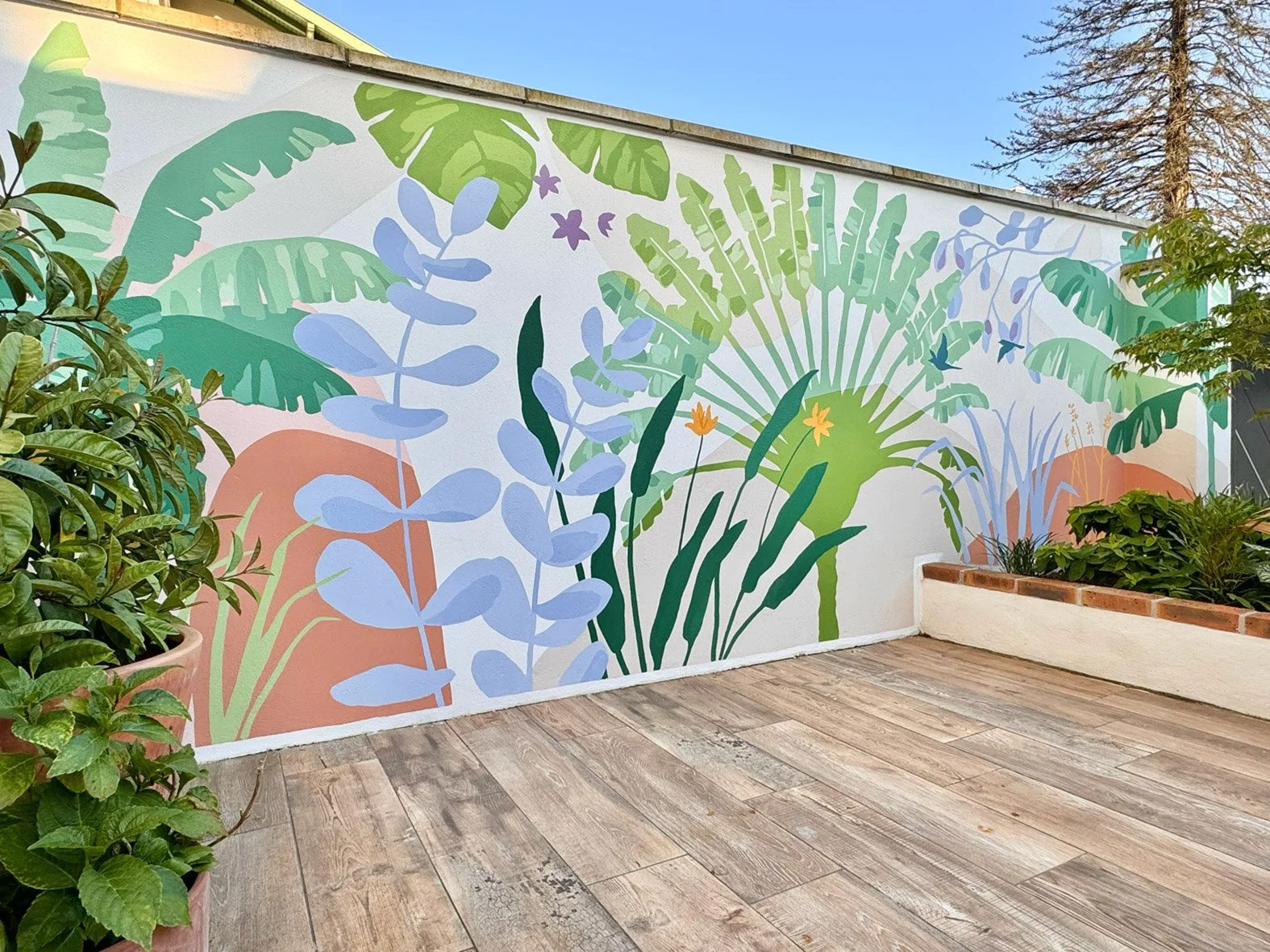 Fresque Murale Extérieure Carrelage