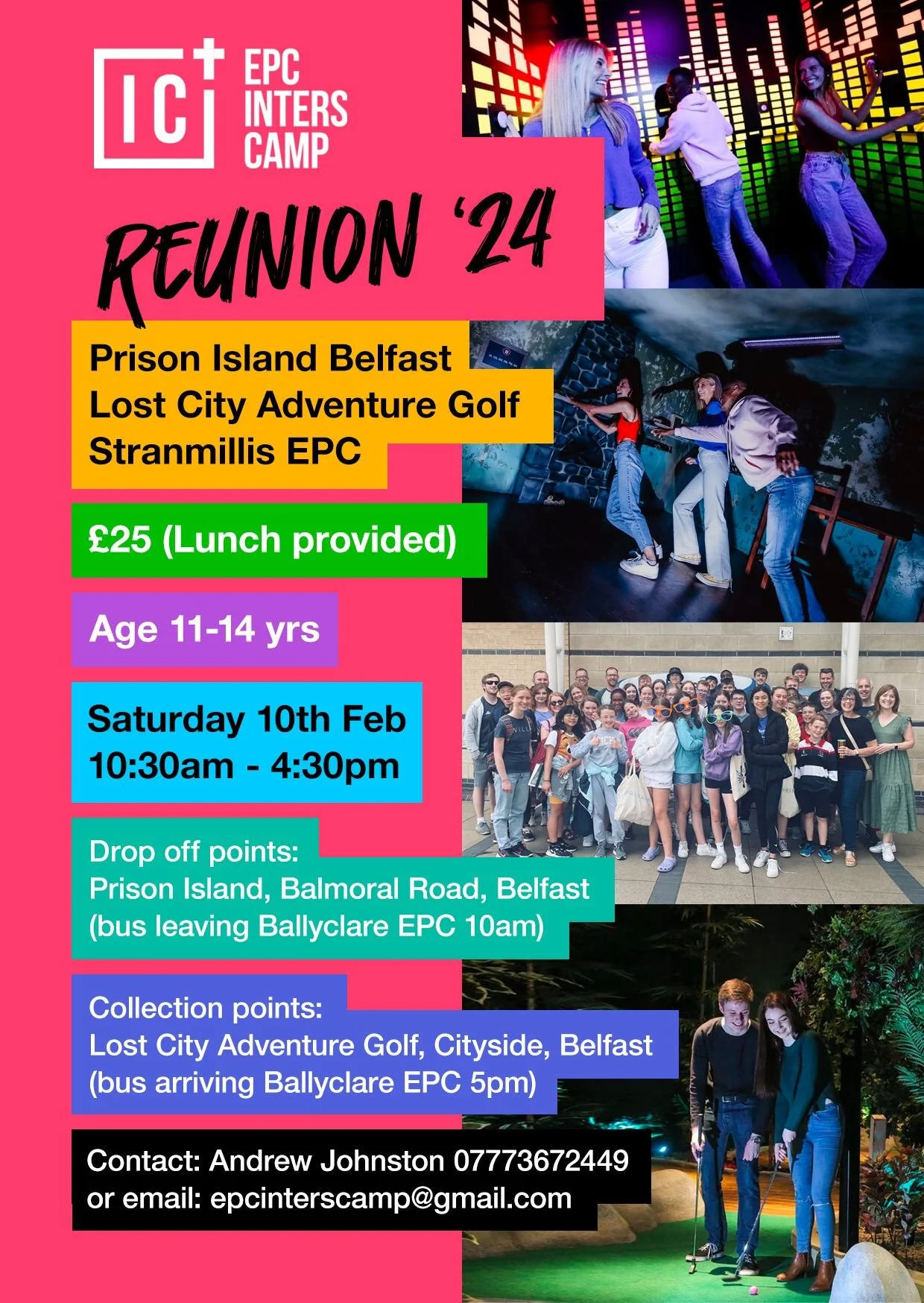 Inters Camp Booking Form — Evangelical Presbyterian Church