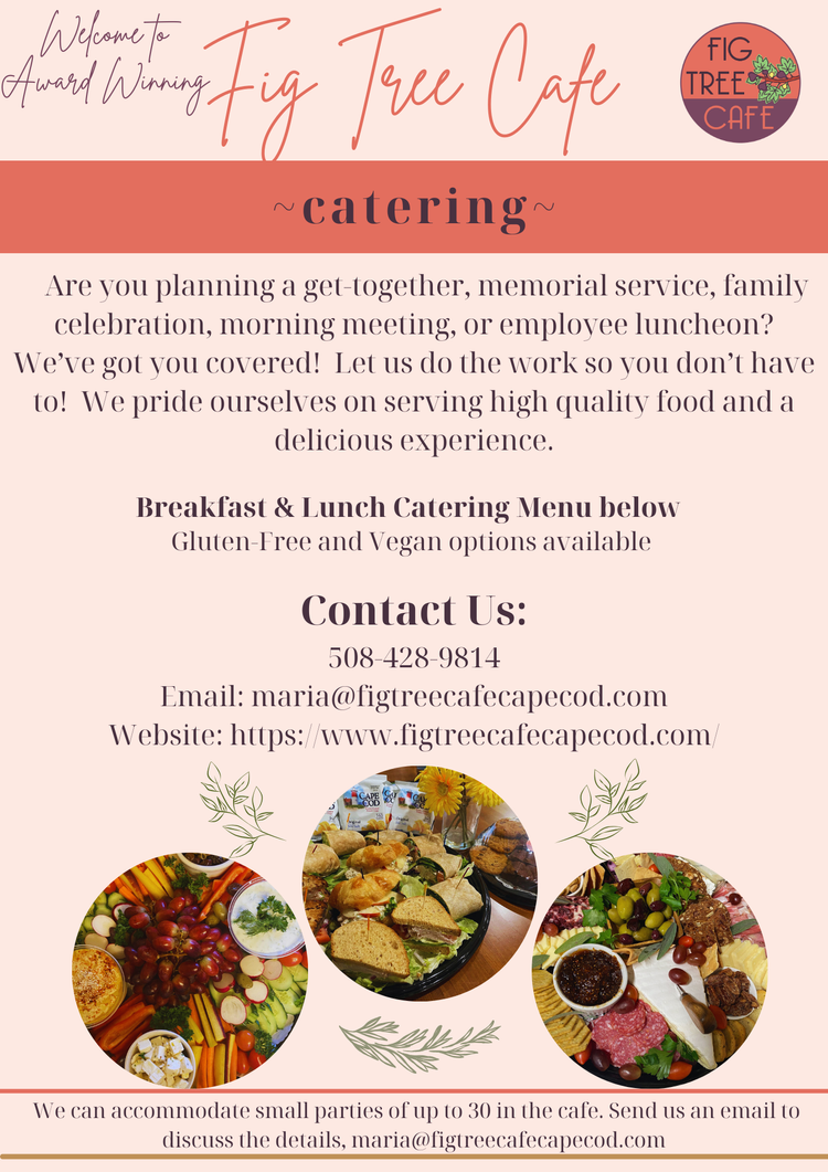 Catering Menus — Fig Tree Cafe