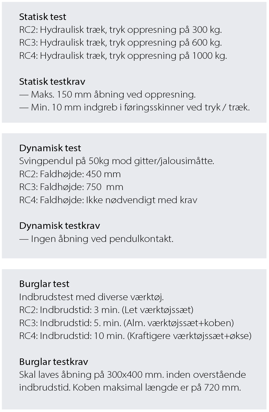 Forskellen mellem Standardtyvmetoden og EN1627-30