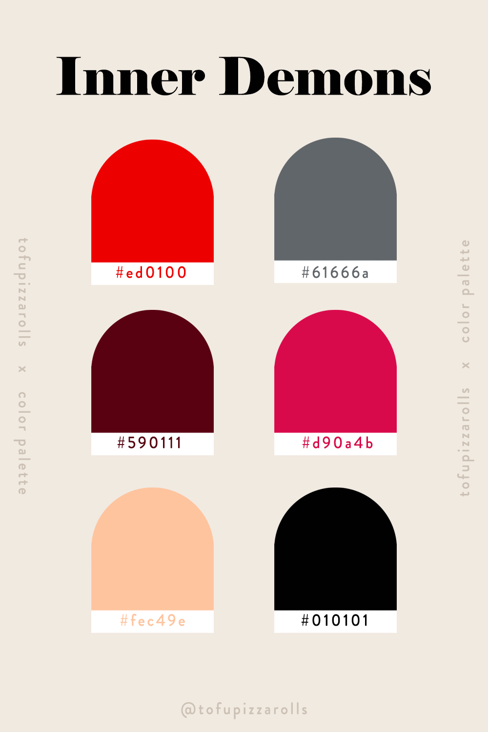 Color Palette Library — Tofu & Pizza Rolls
