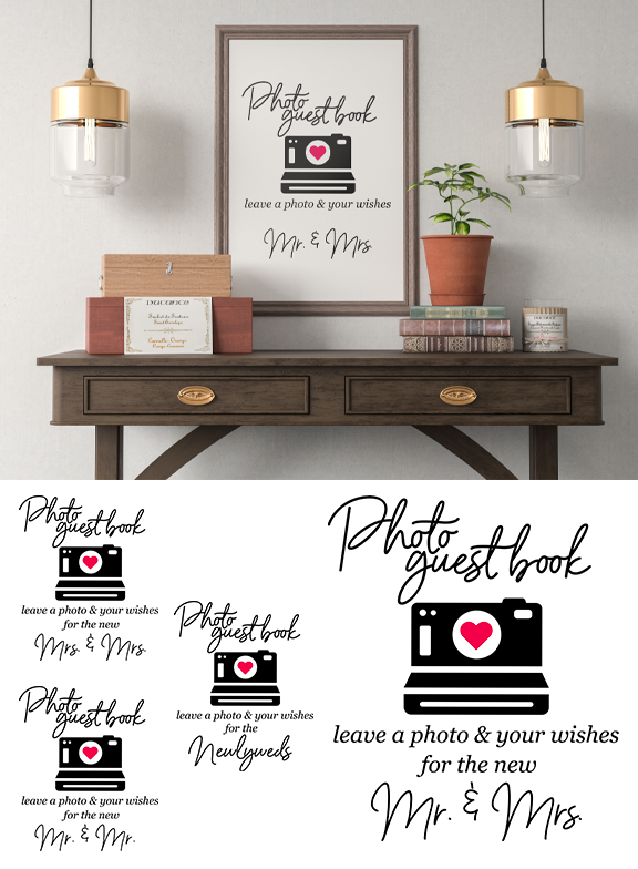 Free Wedding Photo Guestbook Design Download — Tofu & Pizza Rolls