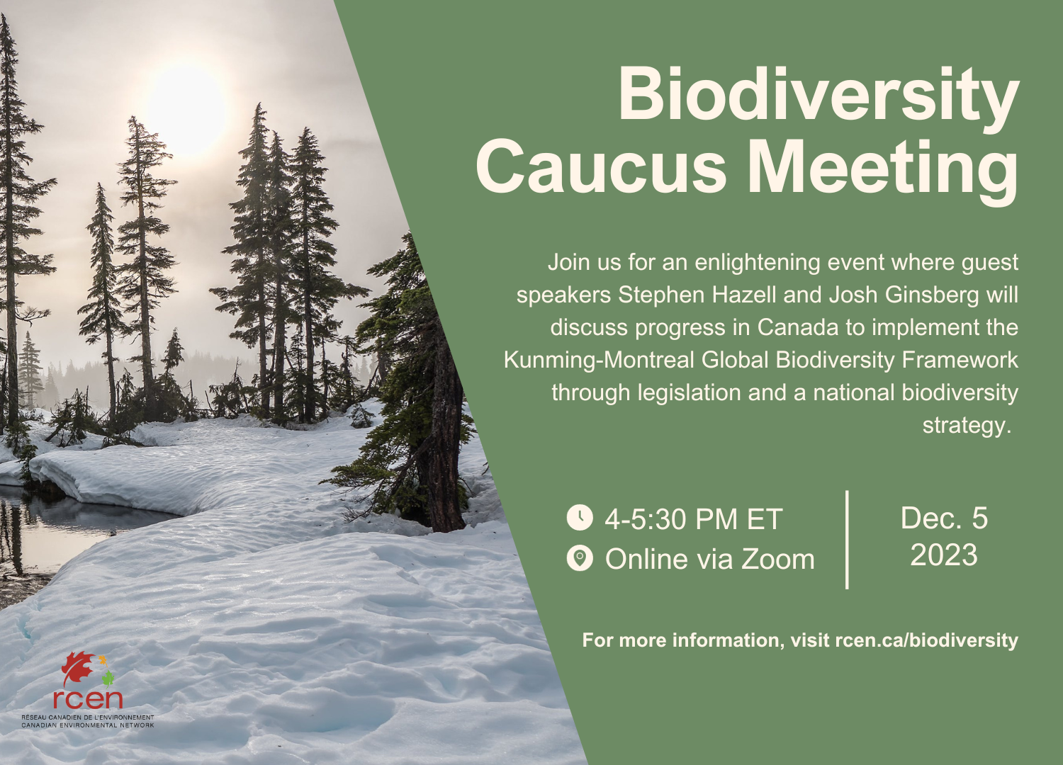 Events & Meetings — Canadian Environmental Network