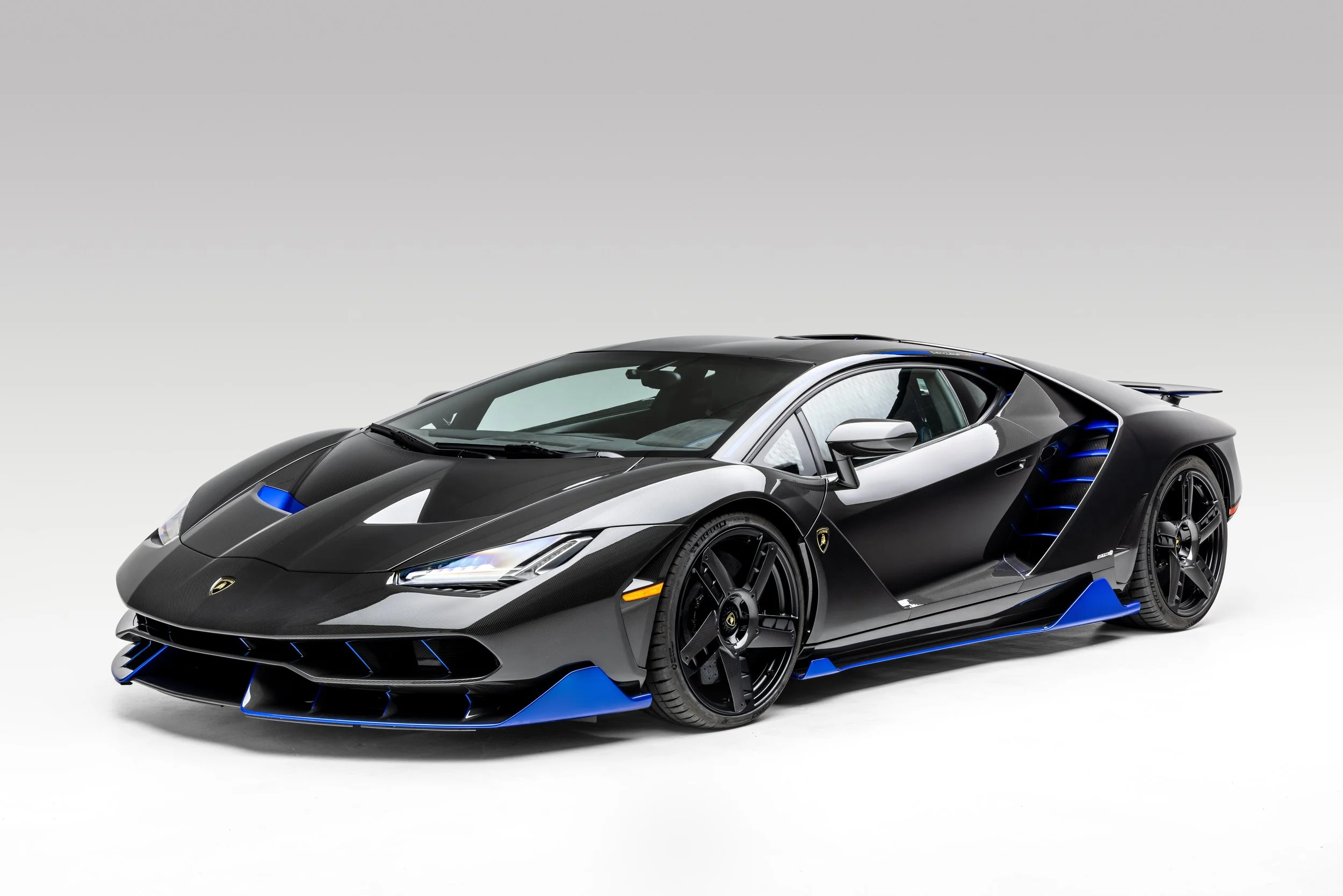 Blue And Black Lamborghini