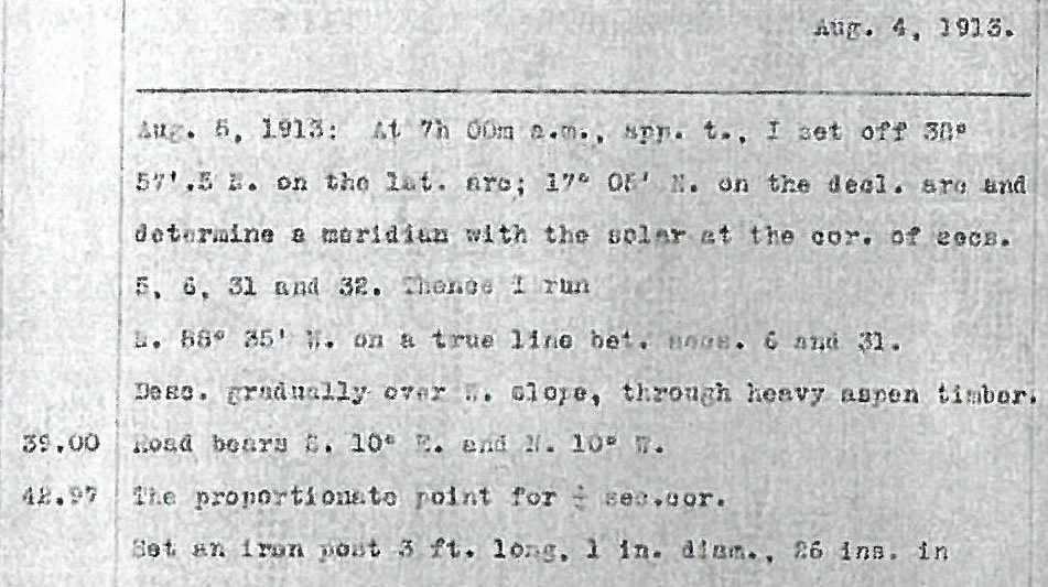 GLO SURVEYS AND THEIR PLATS — James A. Beckwith