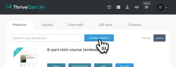 How to use ThriveCart with products on Squarespace