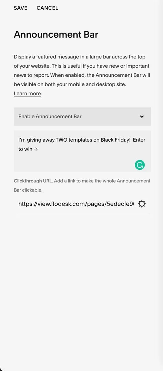 7 creative ways to use an Announcement Bar
