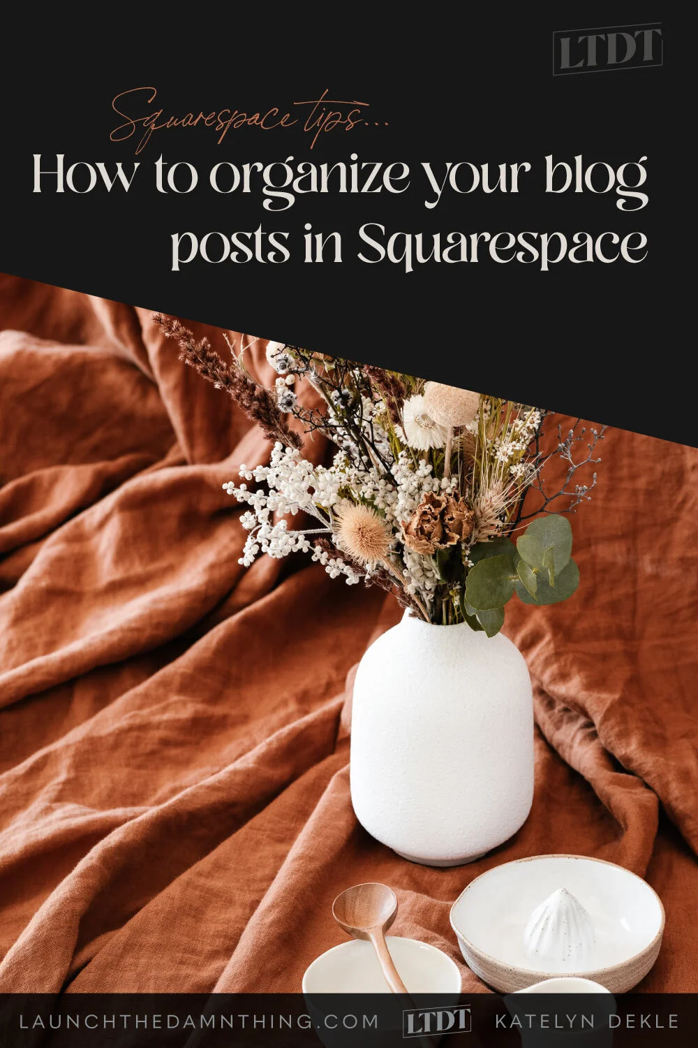 How to organize blog posts in Squarespace