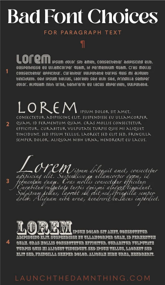 How to choose font styles