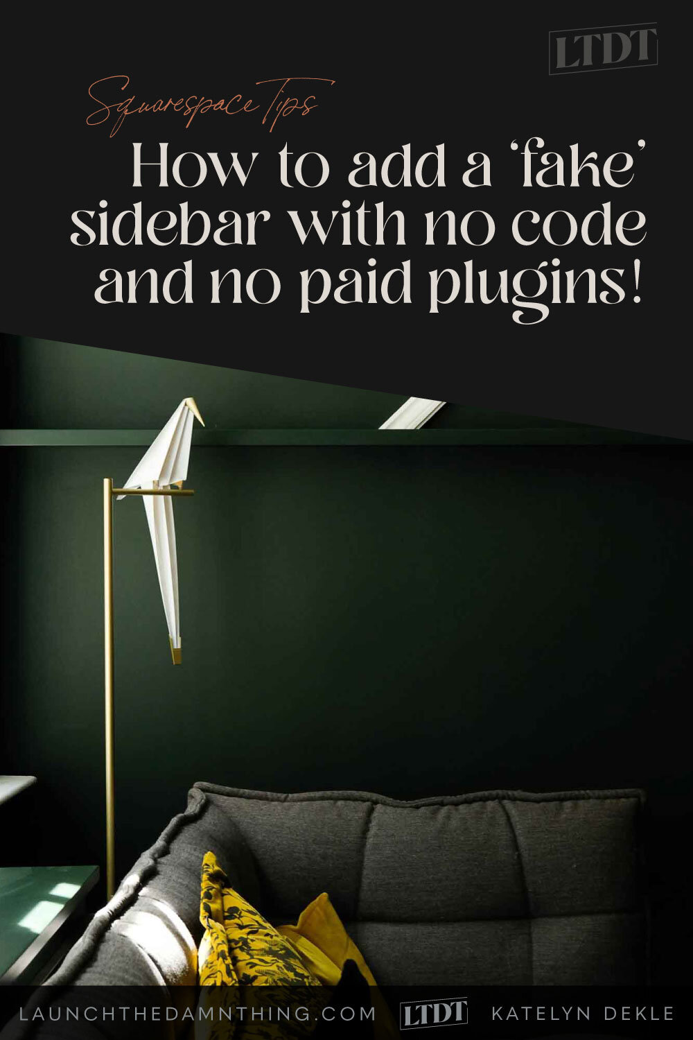 How to add a ‘fake’ sidebar with no code or paid plugins!