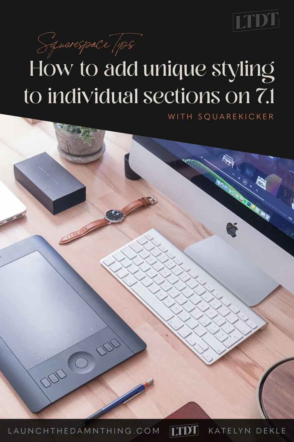 Add unique styles to sections & text with SquareKicker