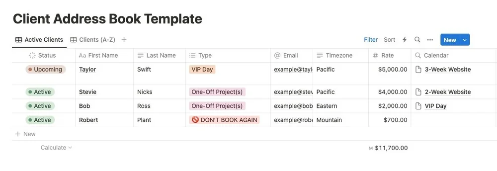 Plan your 2024 client project availability with me in Notion