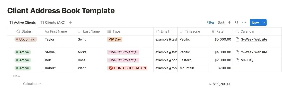 Plan your 2024 client project availability with me in Notion