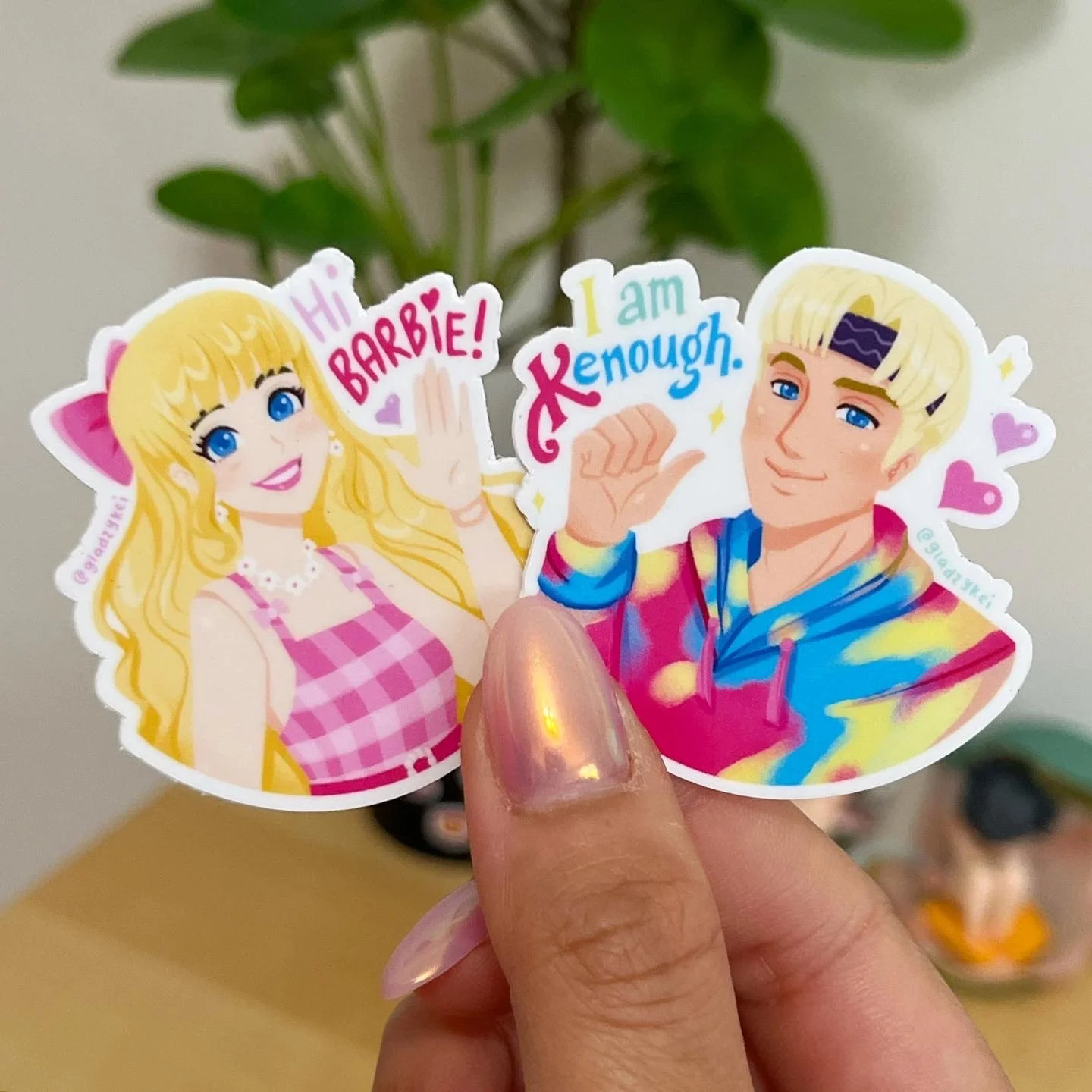 Barbie & "I am Kenough" Stickers — gladzykei