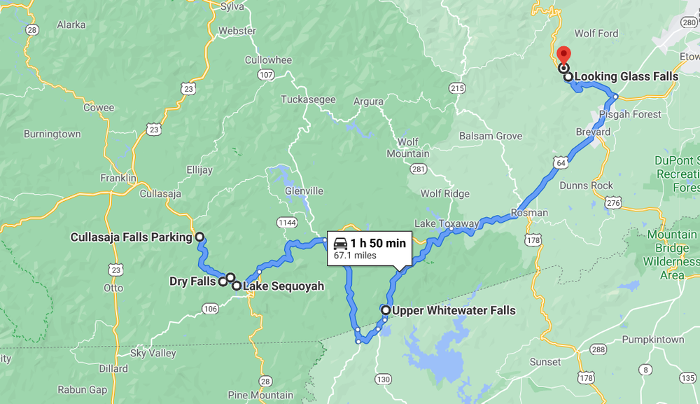 North Carolina Scenic Waterfall Byway — SEE, SEEK, SLEEP