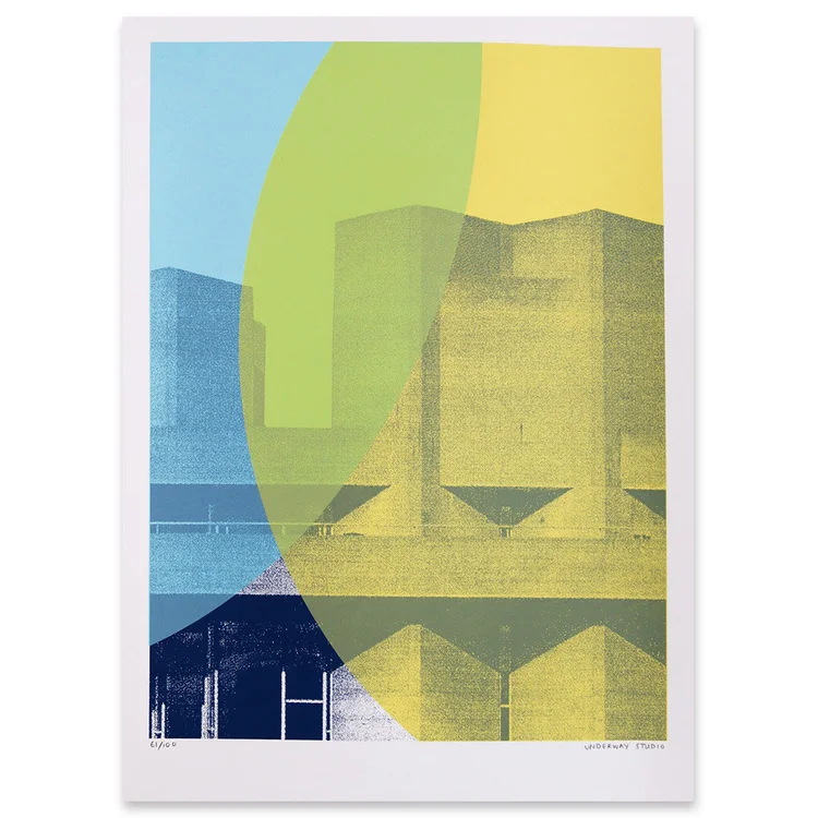 'Brutal Forms VIII' by Underway Studio. Brutalist screen print of the ...