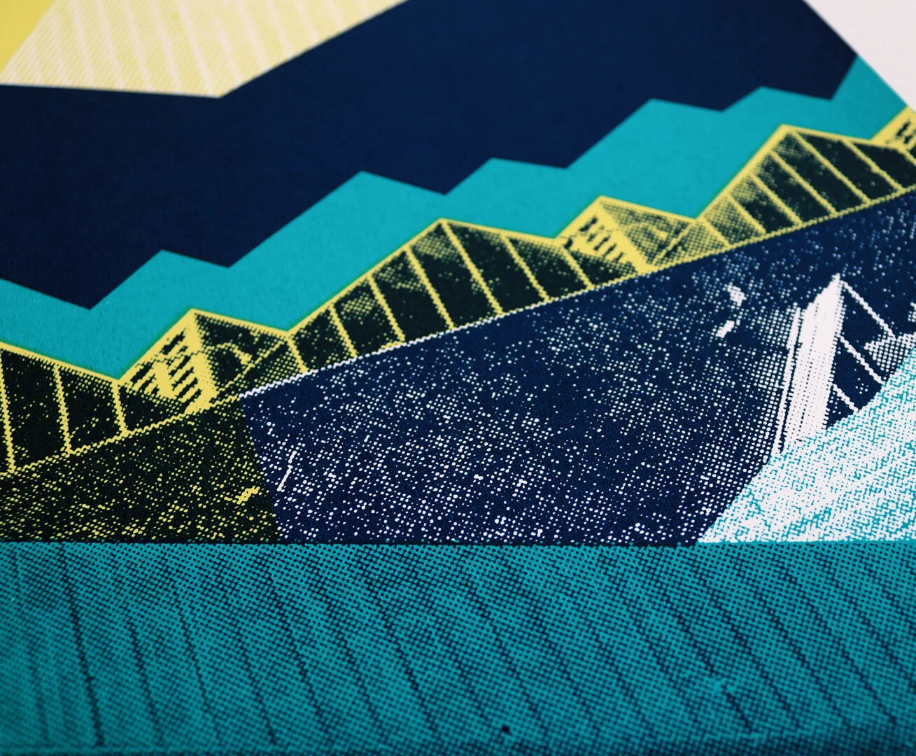 'Barbican' by Underway Studio. A Brutalist screen print of London's ...