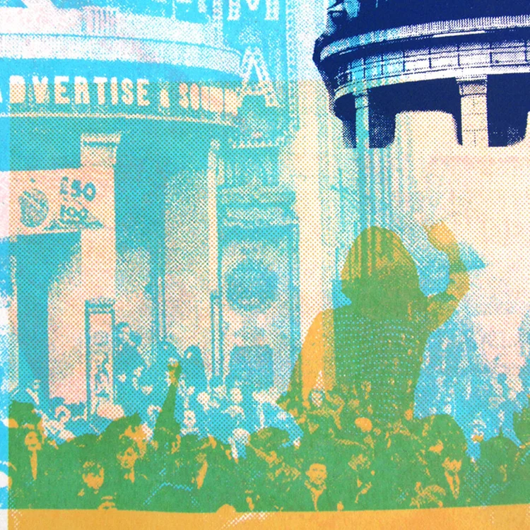 'Brixton' by Underway Studio. Screen print featuring imagery from the ...