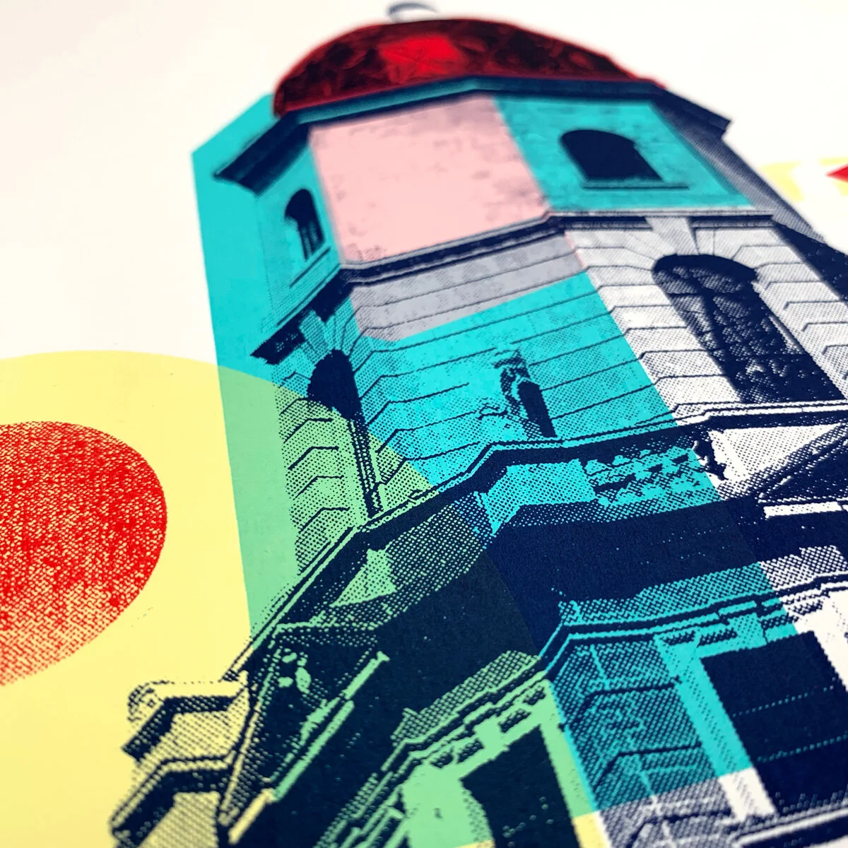 'Brixton' by Underway Studio. Screen print featuring imagery from the ...