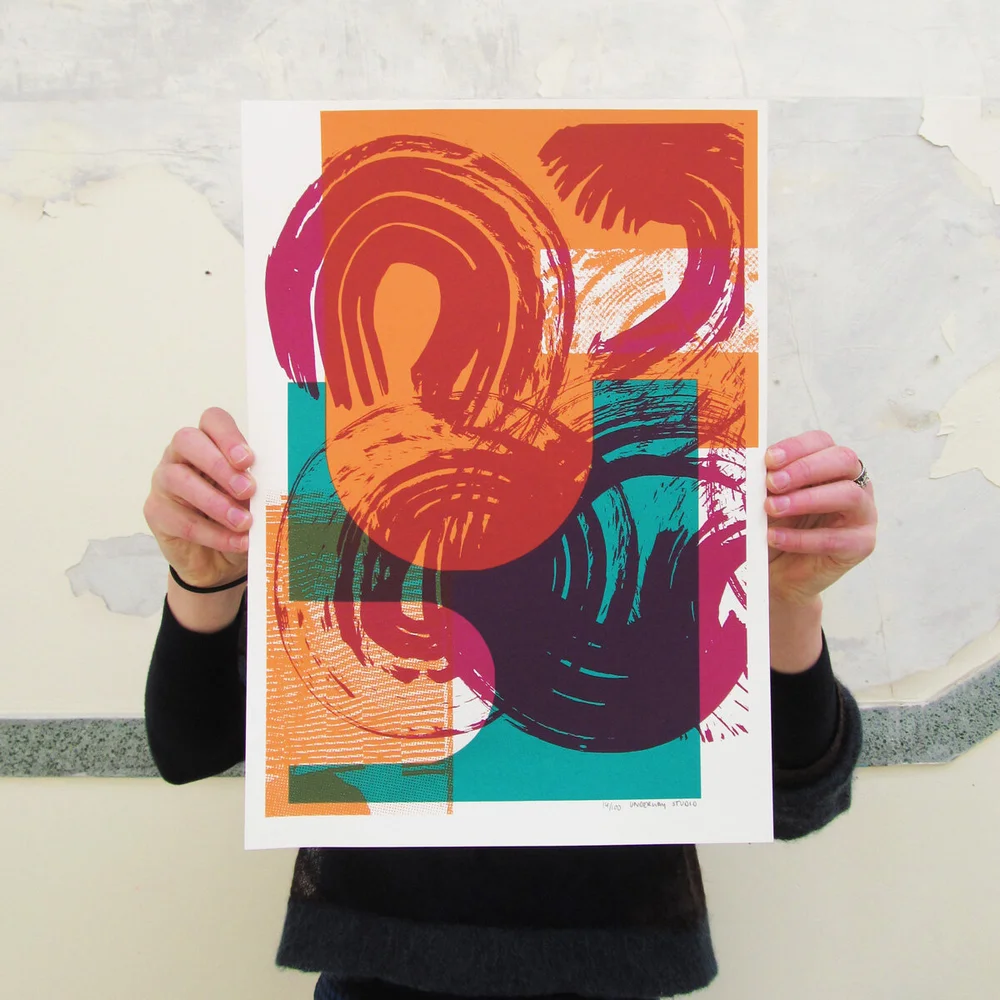 'Abstract Forms' limited edition screen print by Underway Studio ...