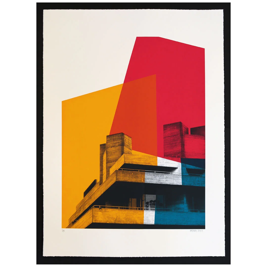 'Brutal Forms VIII' by Underway Studio. Brutalist screen print of the ...