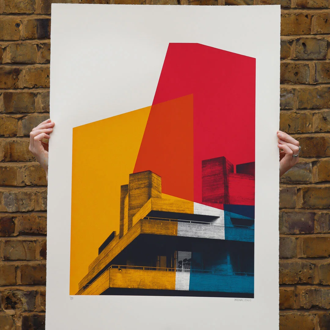 'Brutal Forms VIII' by Underway Studio. Brutalist screen print of the ...