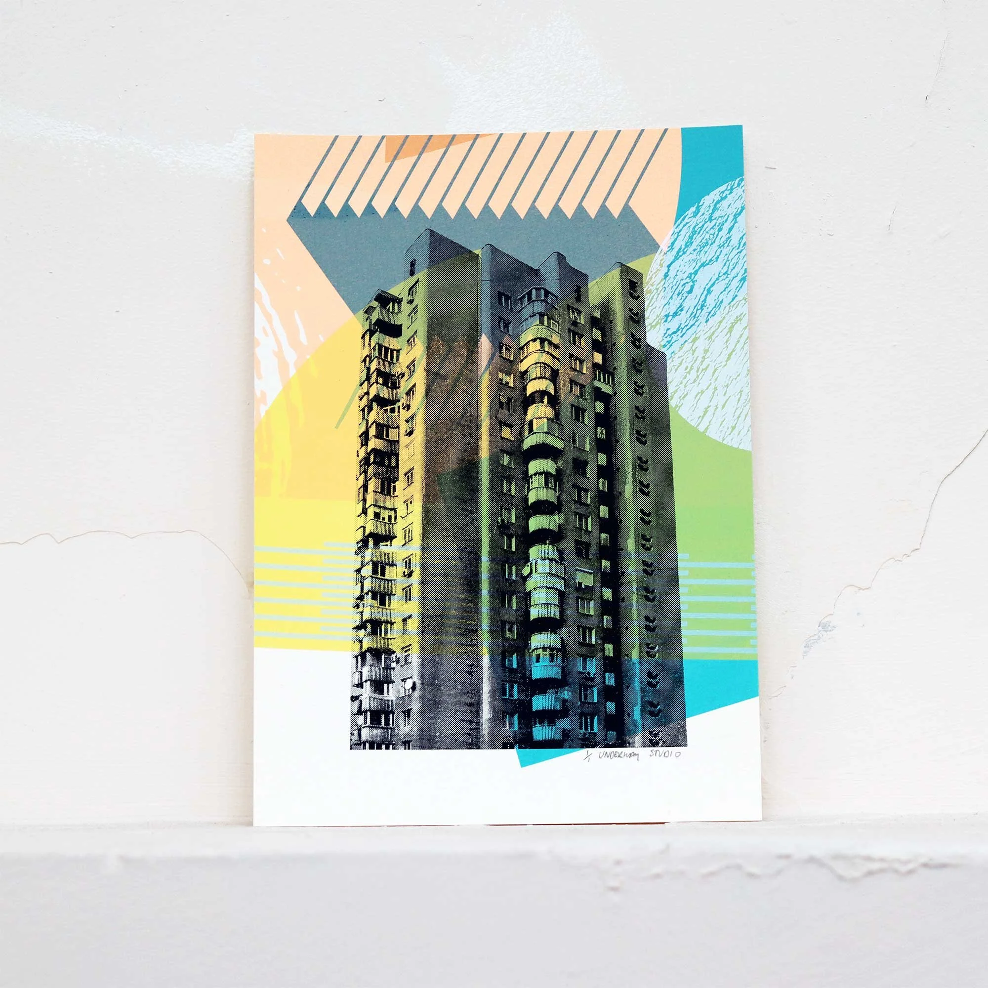 'Brutal Forms VIII' by Underway Studio. Brutalist screen print of the ...