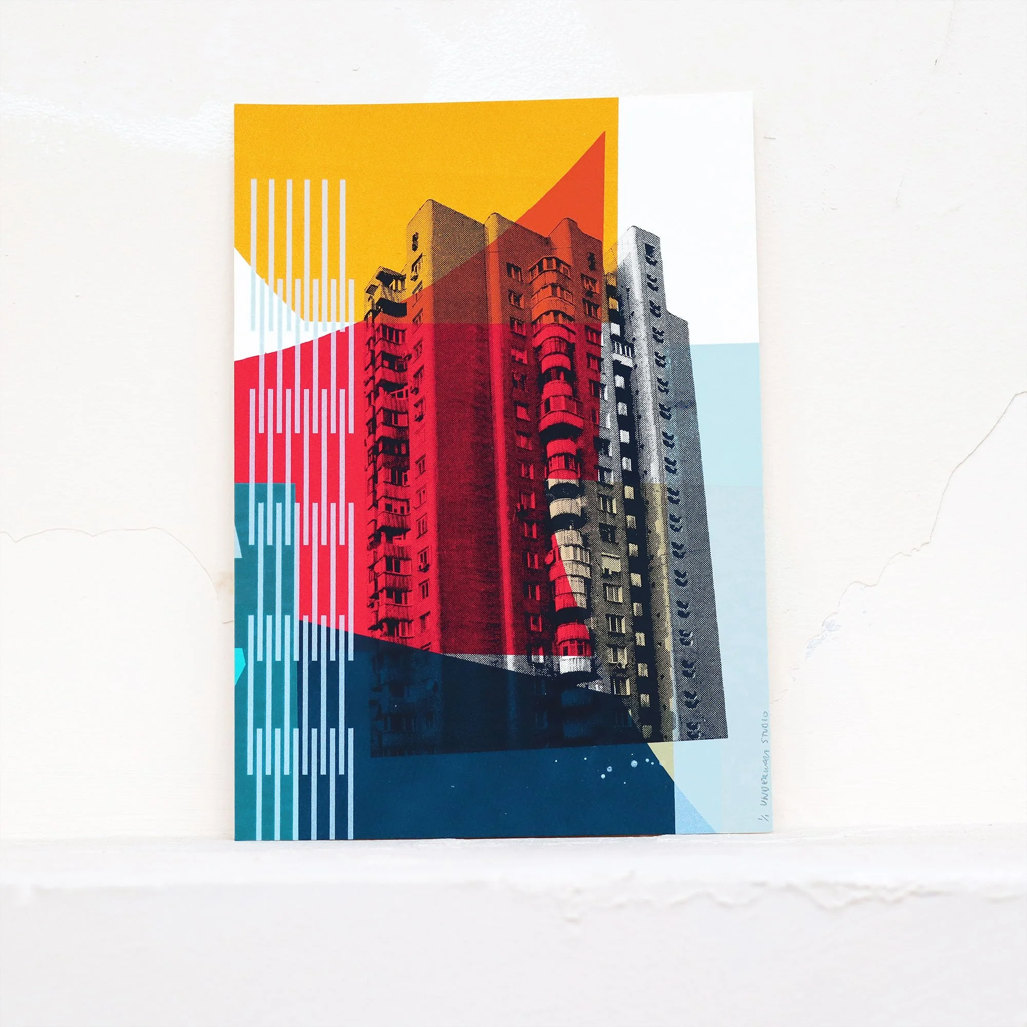 'Brutal Forms VIII' by Underway Studio. Brutalist screen print of the ...