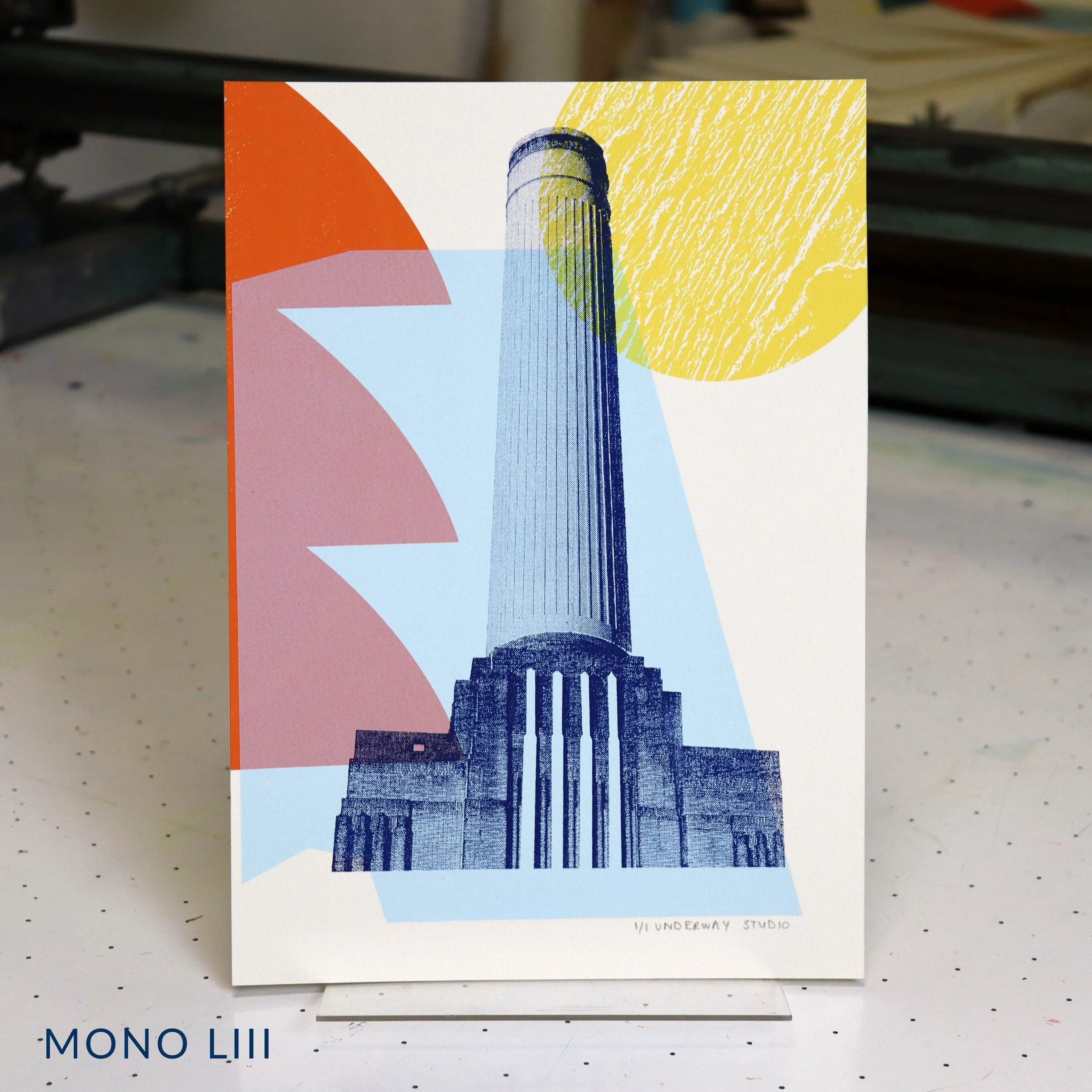 'Brixton' by Underway Studio. Screen print featuring imagery from the ...