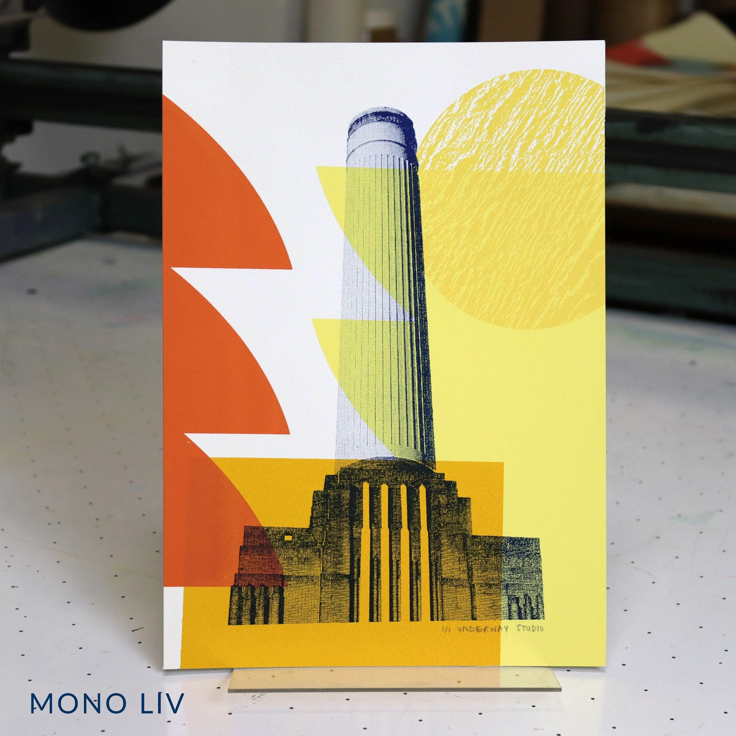 'Brixton' by Underway Studio. Screen print featuring imagery from the ...