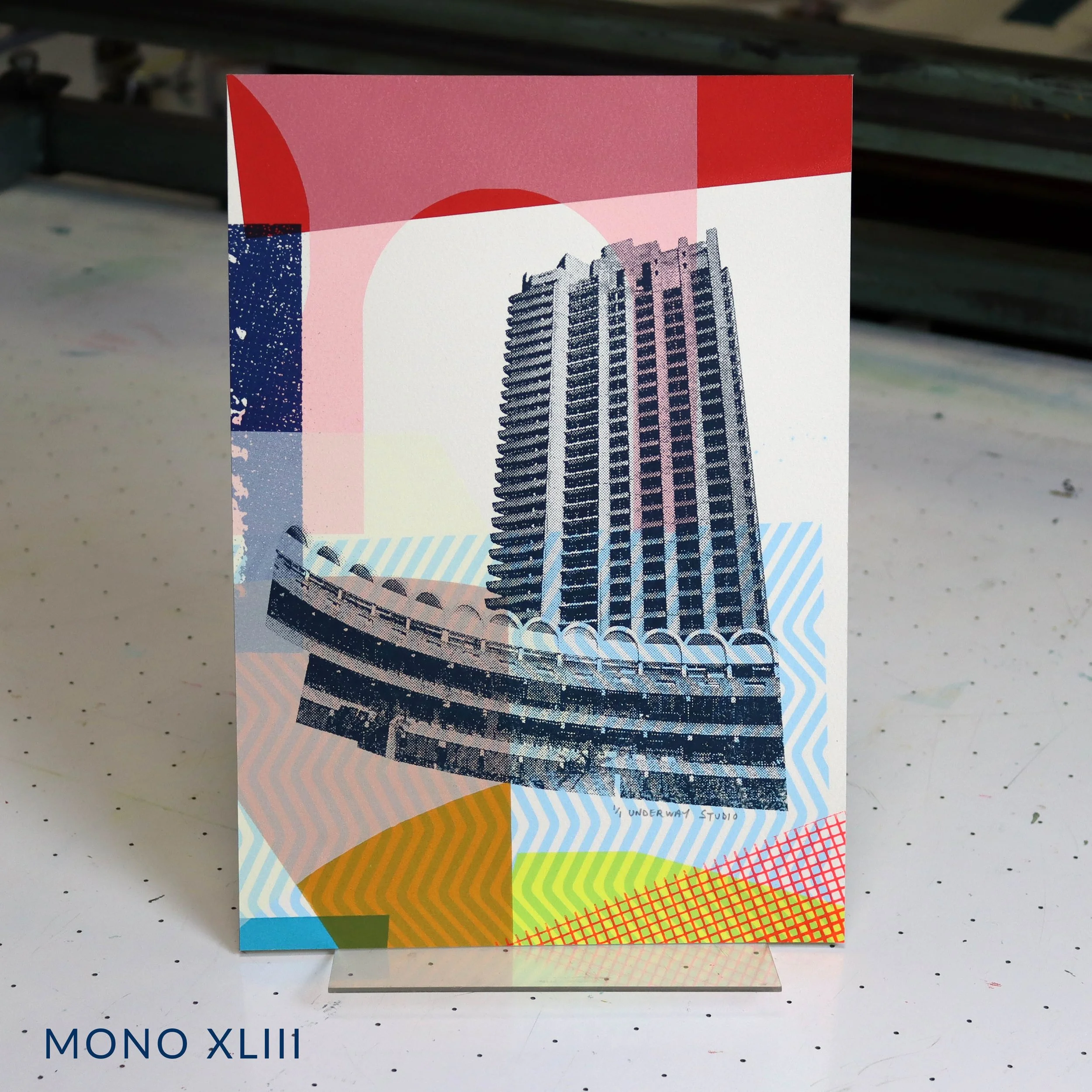 Mini Mono Screen Prints - Barbican — Underway Studio