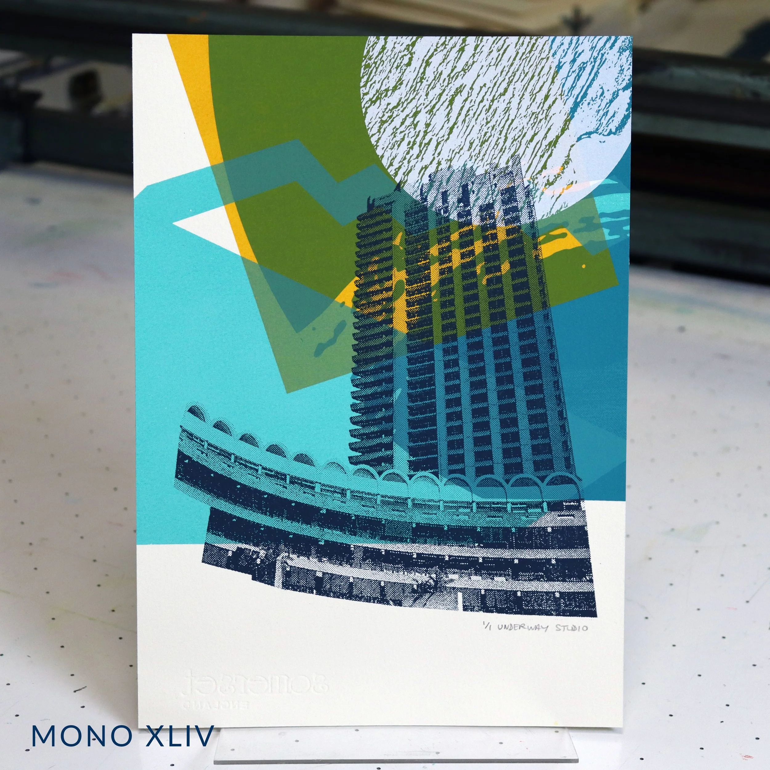 Mini Mono Screen Prints - Barbican — Underway Studio