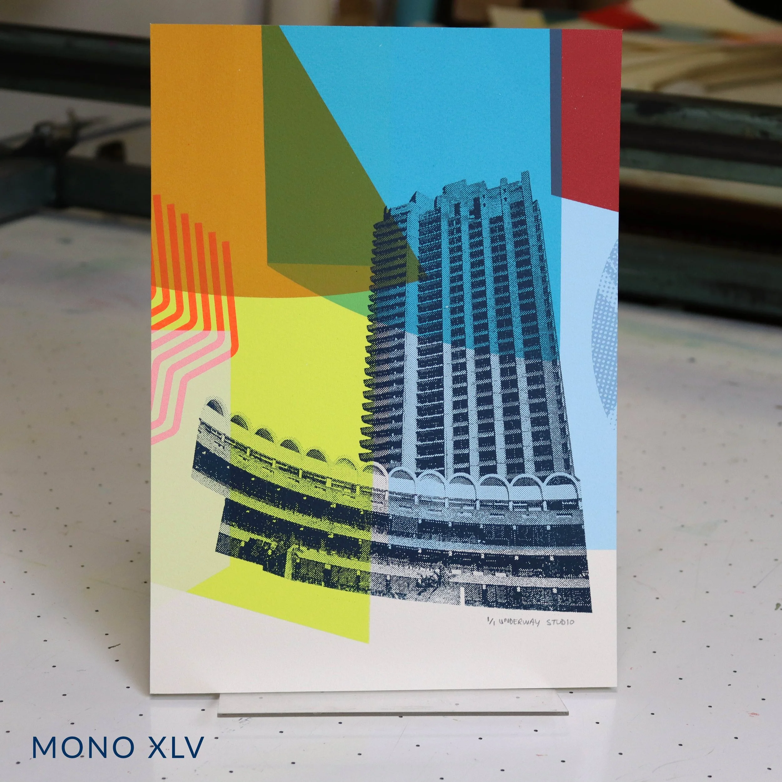 Mini Mono Screen Prints - Barbican — Underway Studio