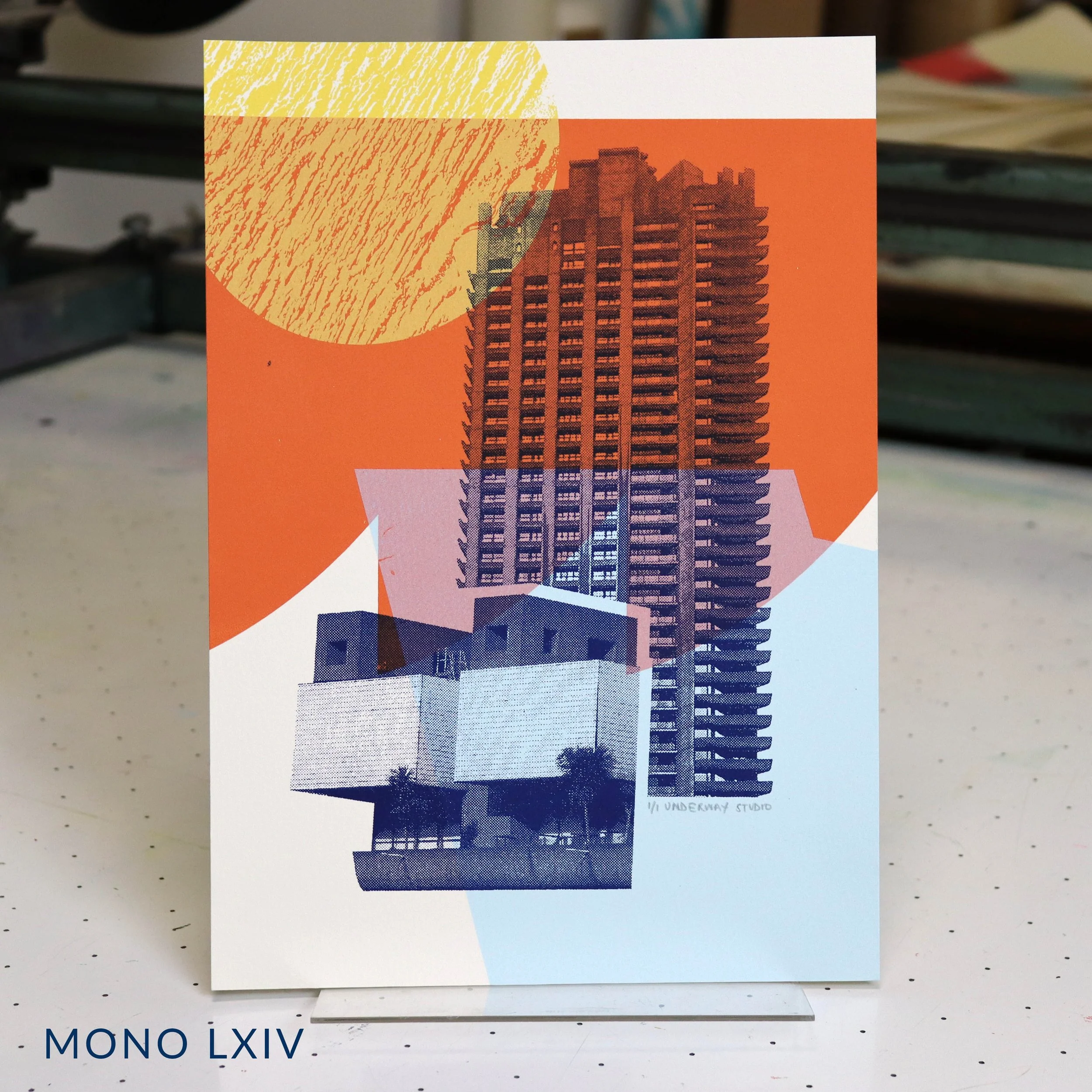 'Brutal Forms VIII' by Underway Studio. Brutalist screen print of the ...