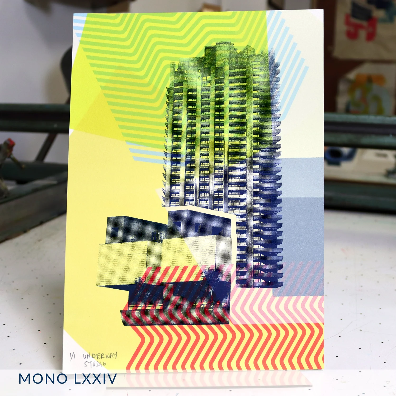 'Brutal Forms VIII' by Underway Studio. Brutalist screen print of the ...