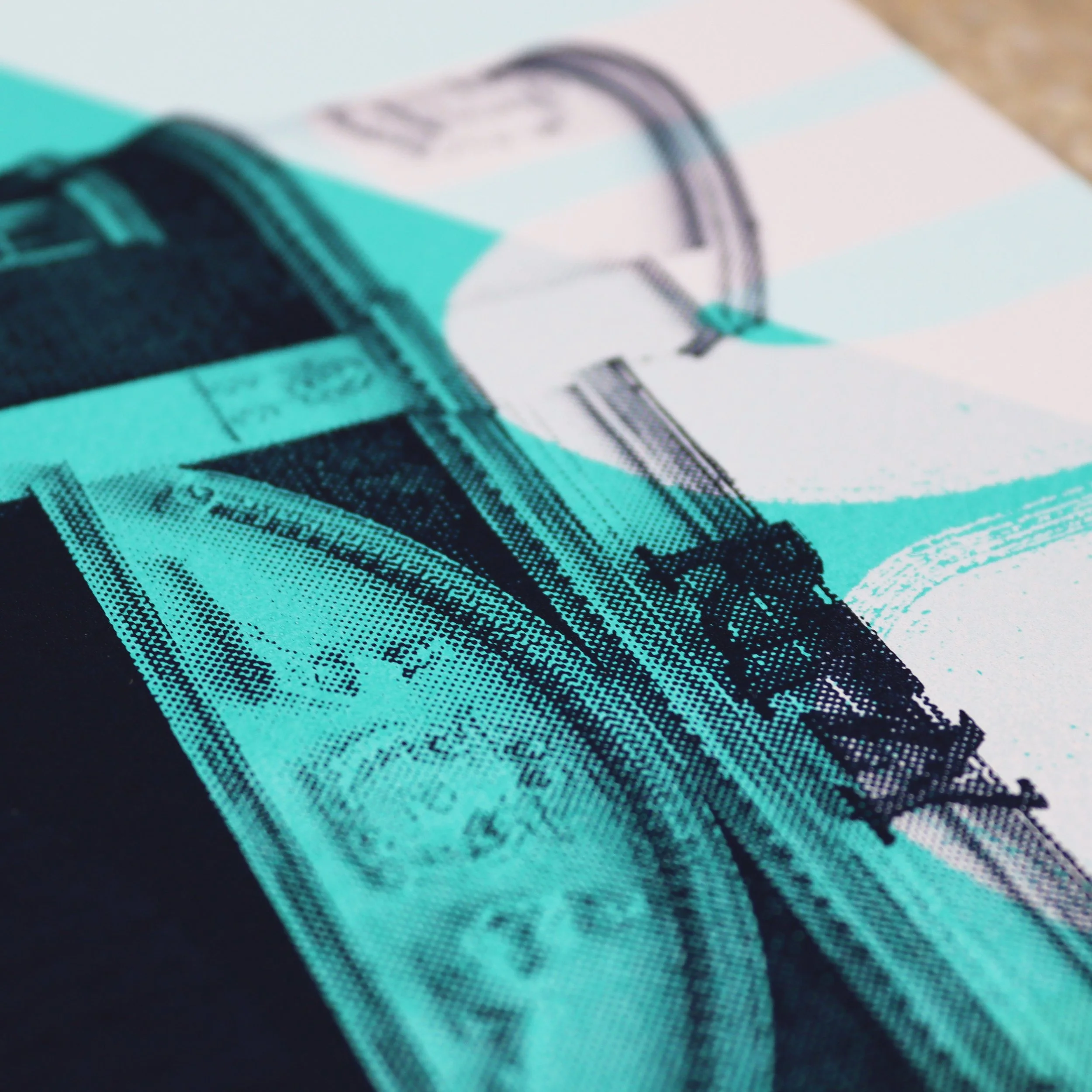 'Brixton' by Underway Studio. Screen print featuring imagery from the ...