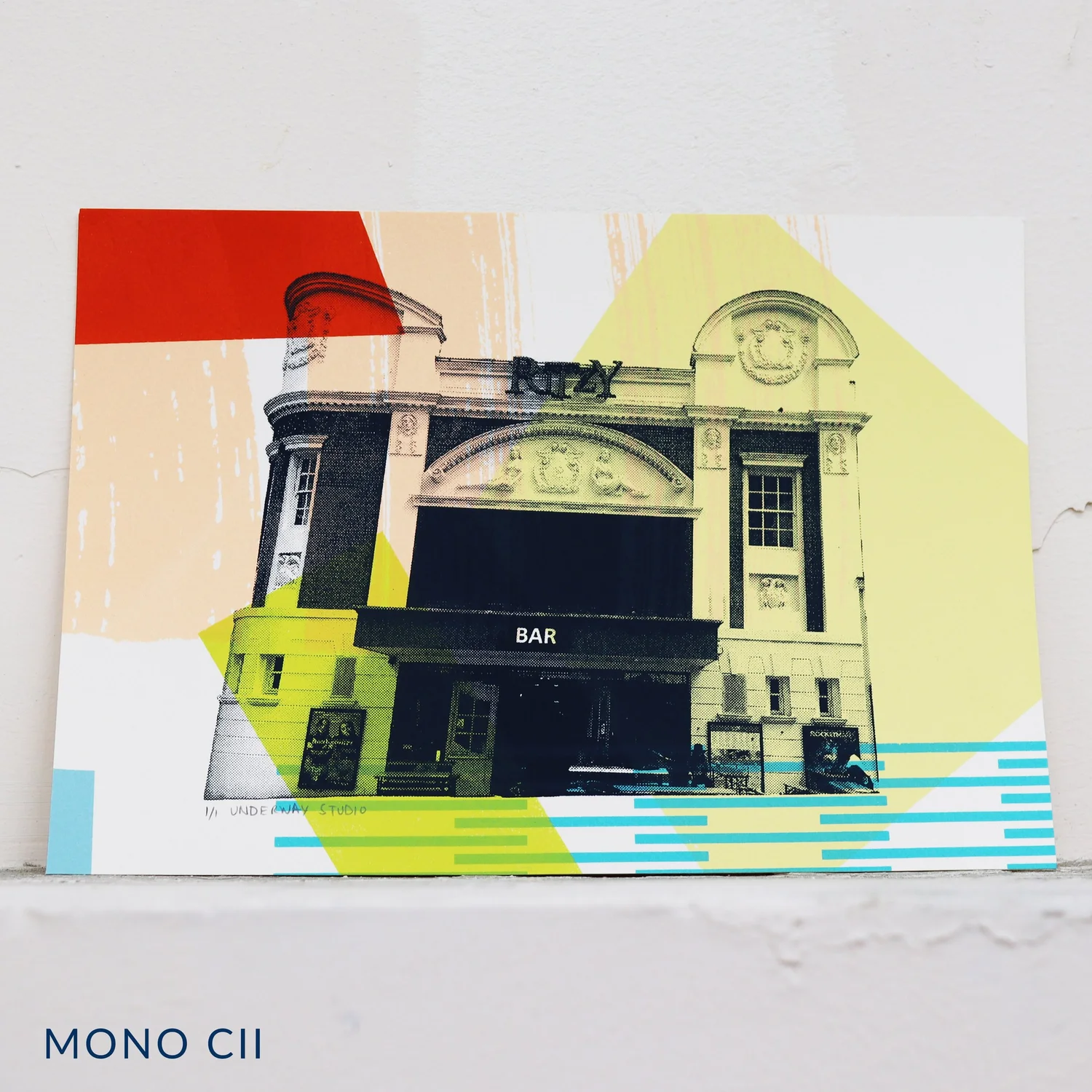 'Brixton' by Underway Studio. Screen print featuring imagery from the ...
