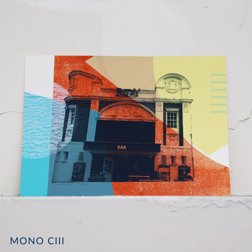 'Brixton' by Underway Studio. Screen print featuring imagery from the ...