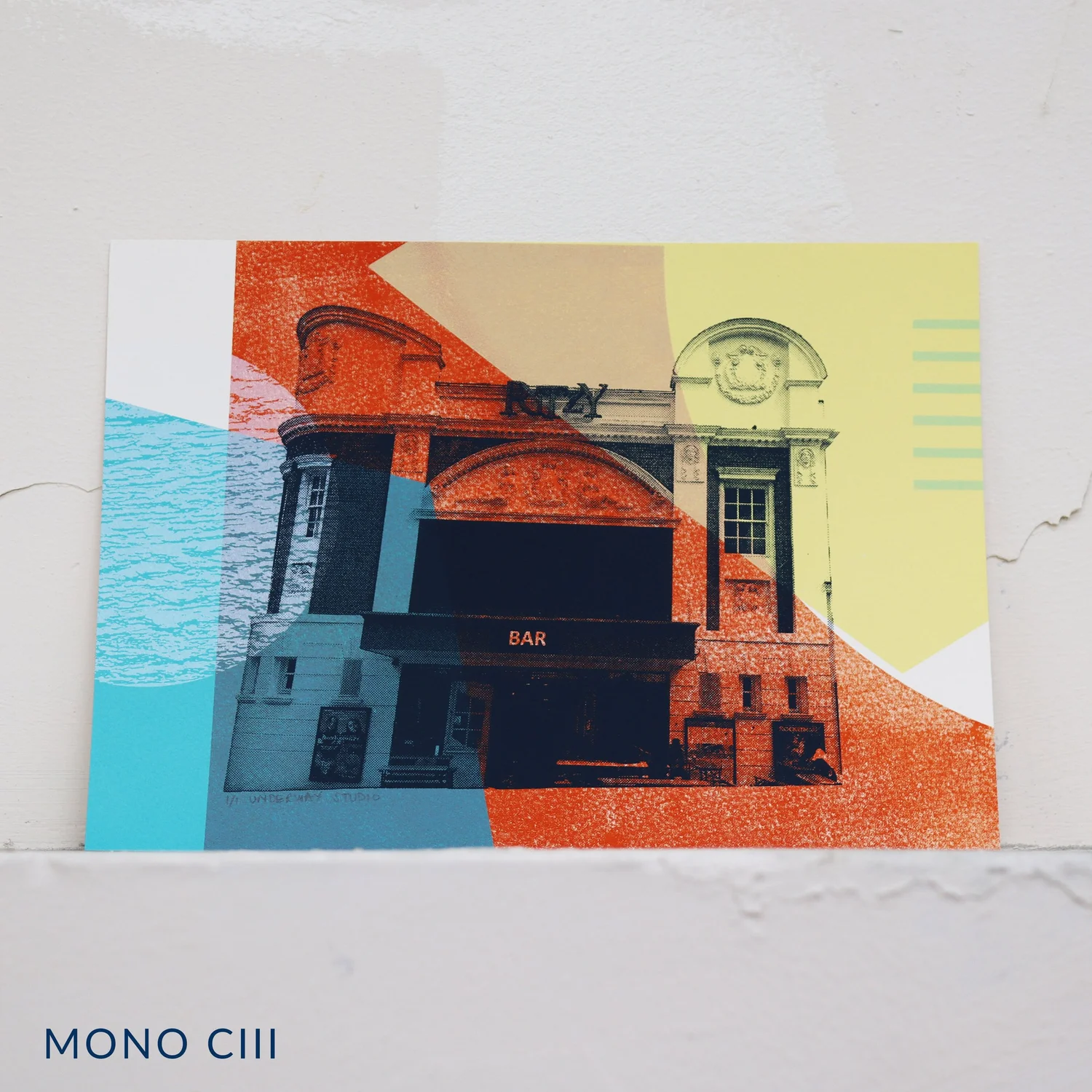 'Brixton' by Underway Studio. Screen print featuring imagery from the ...
