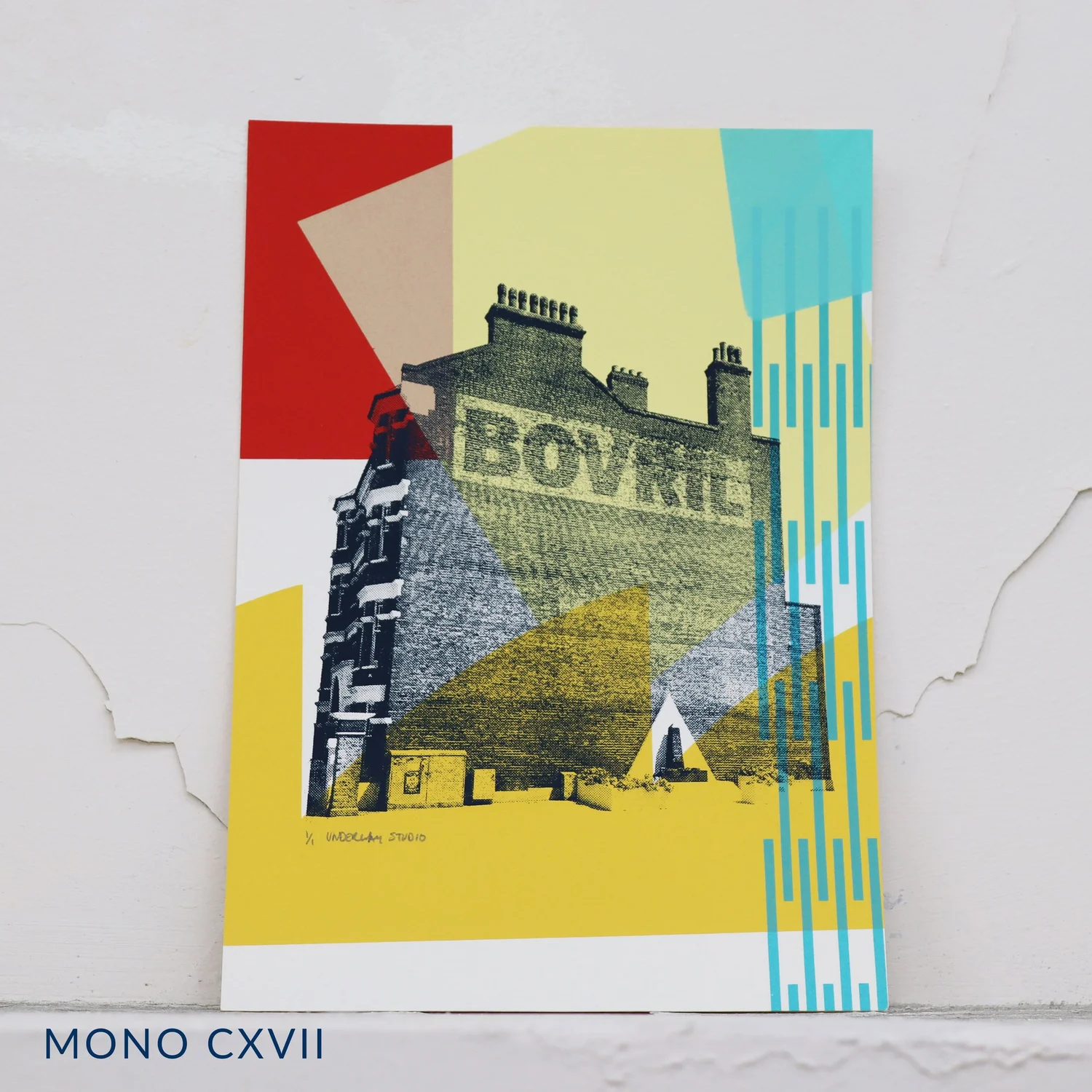 'Brixton' by Underway Studio. Screen print featuring imagery from the ...