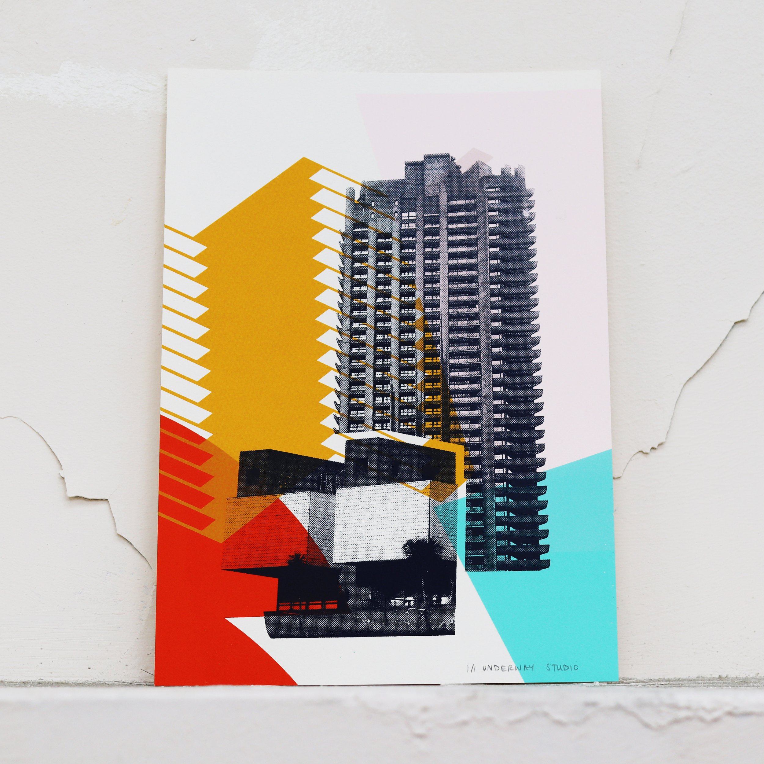 'Brutal Forms VIII' by Underway Studio. Brutalist screen print of the ...