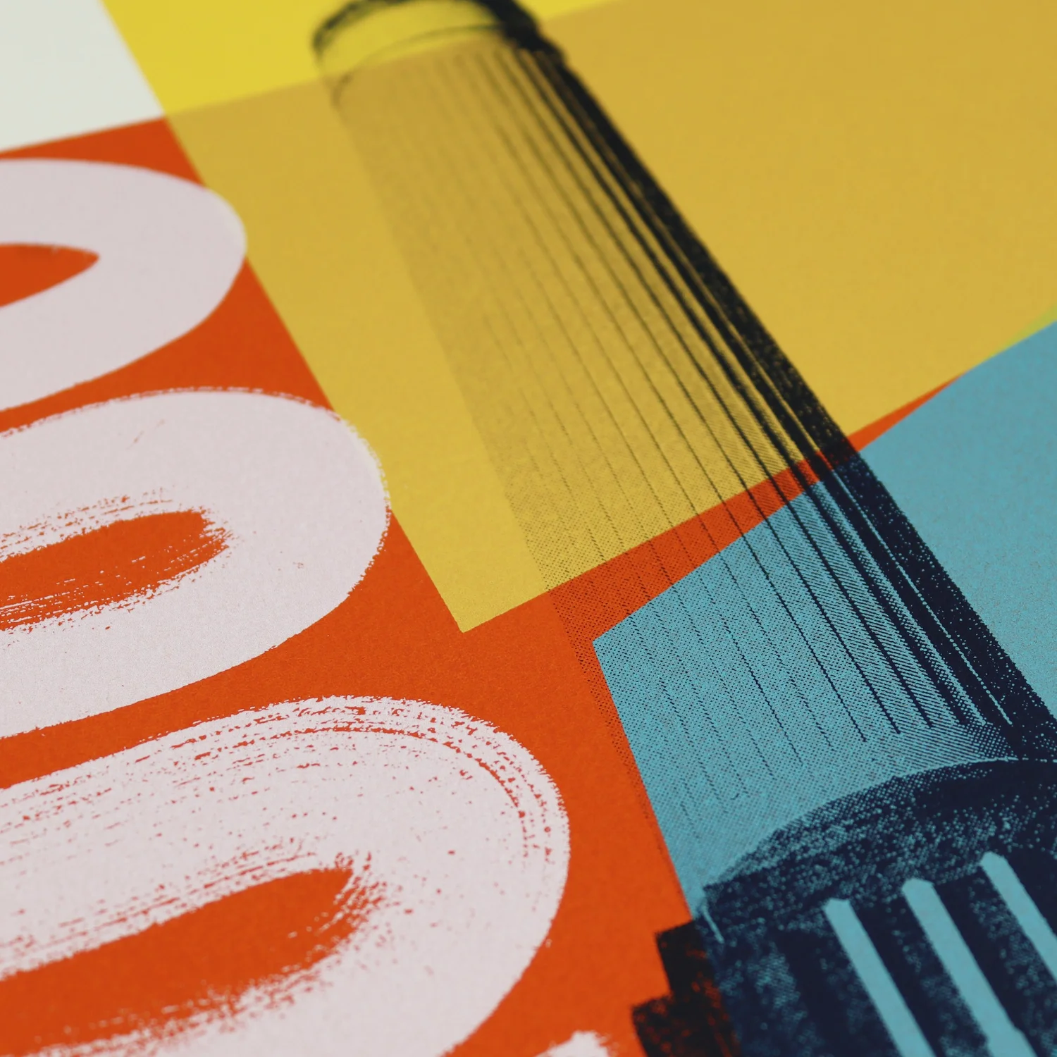 'Brixton' by Underway Studio. Screen print featuring imagery from the ...