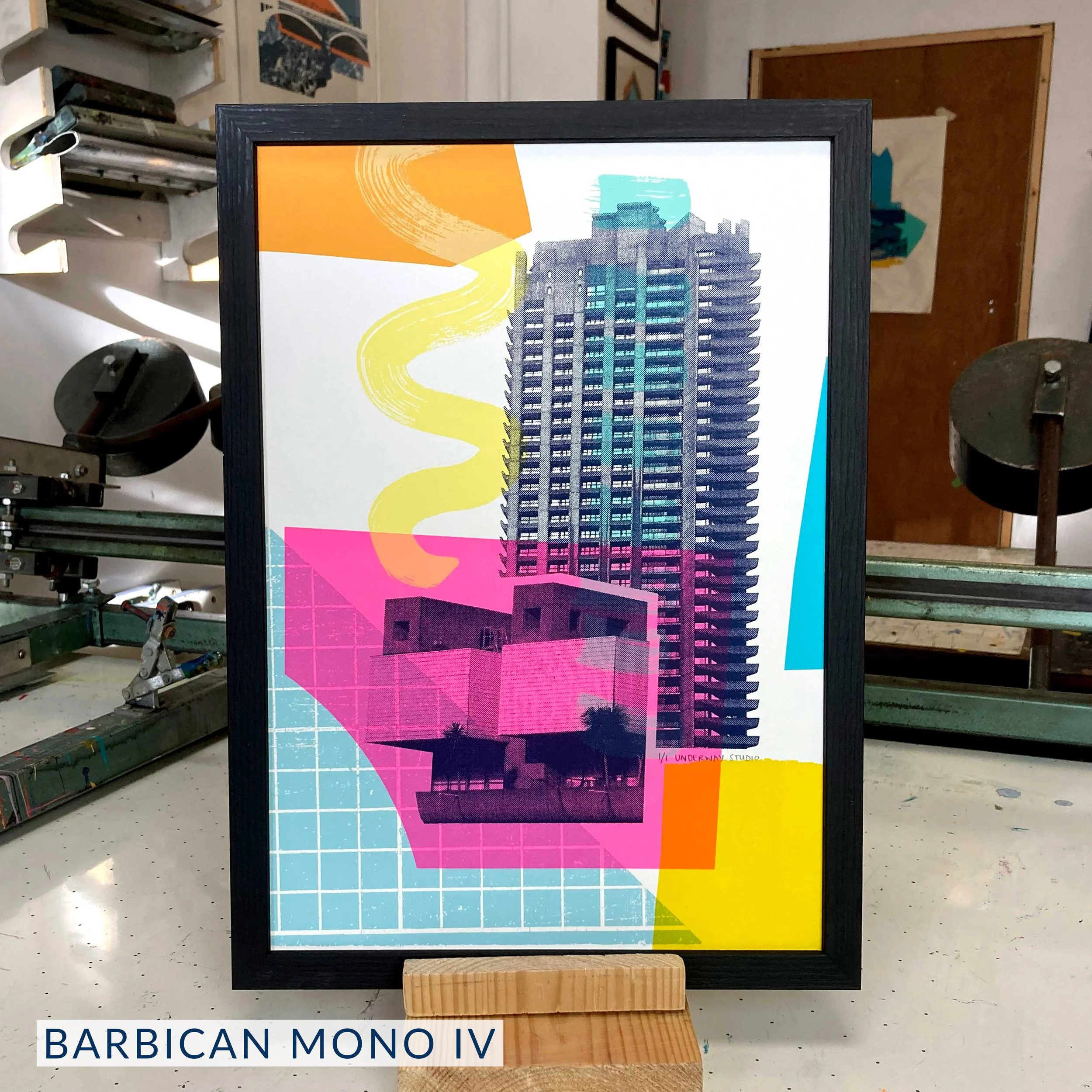 'Brutal Forms VIII' by Underway Studio. Brutalist screen print of the Trellick Tower in West ...